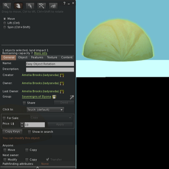 Second Life Marketplace - {SMD} Easy Object Rotation Script
